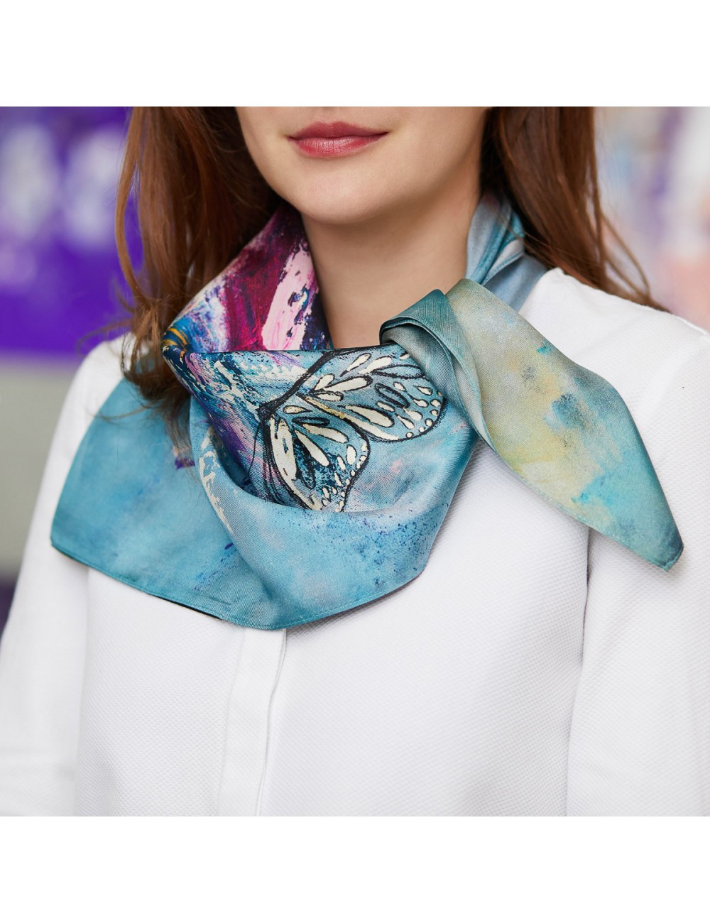 Esarfe din matase naturala