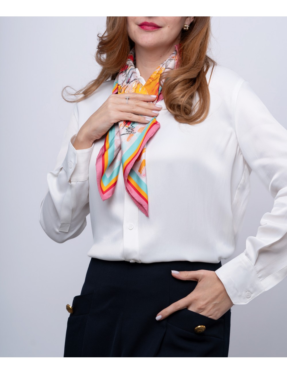 Esarfe din matase naturala